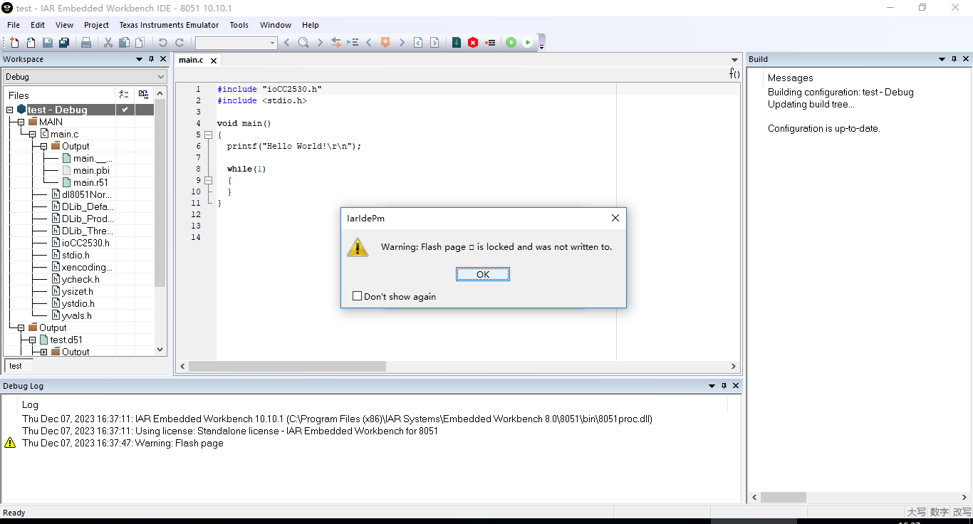 IAR烧录程序时，总是弹出这个，无法烧录。Flash page 0 is locked and was not writen to-CSDN社区