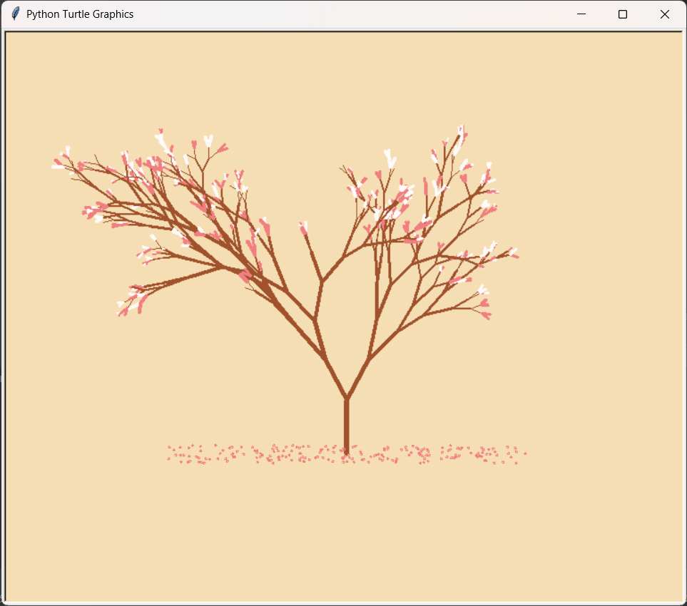 Python画图之樱花树 Csdn社区 