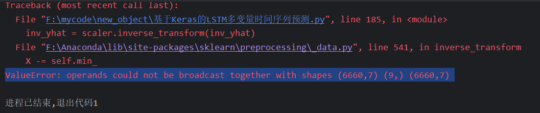关于报错valueerror Operands Could Not Be Broadcast Together With Shapes