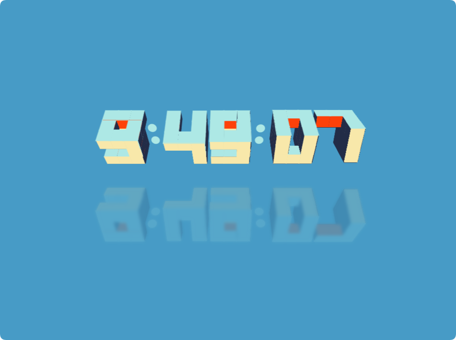 Htmljscss实现的建筑方块立体数字时钟源码 Csdn社区