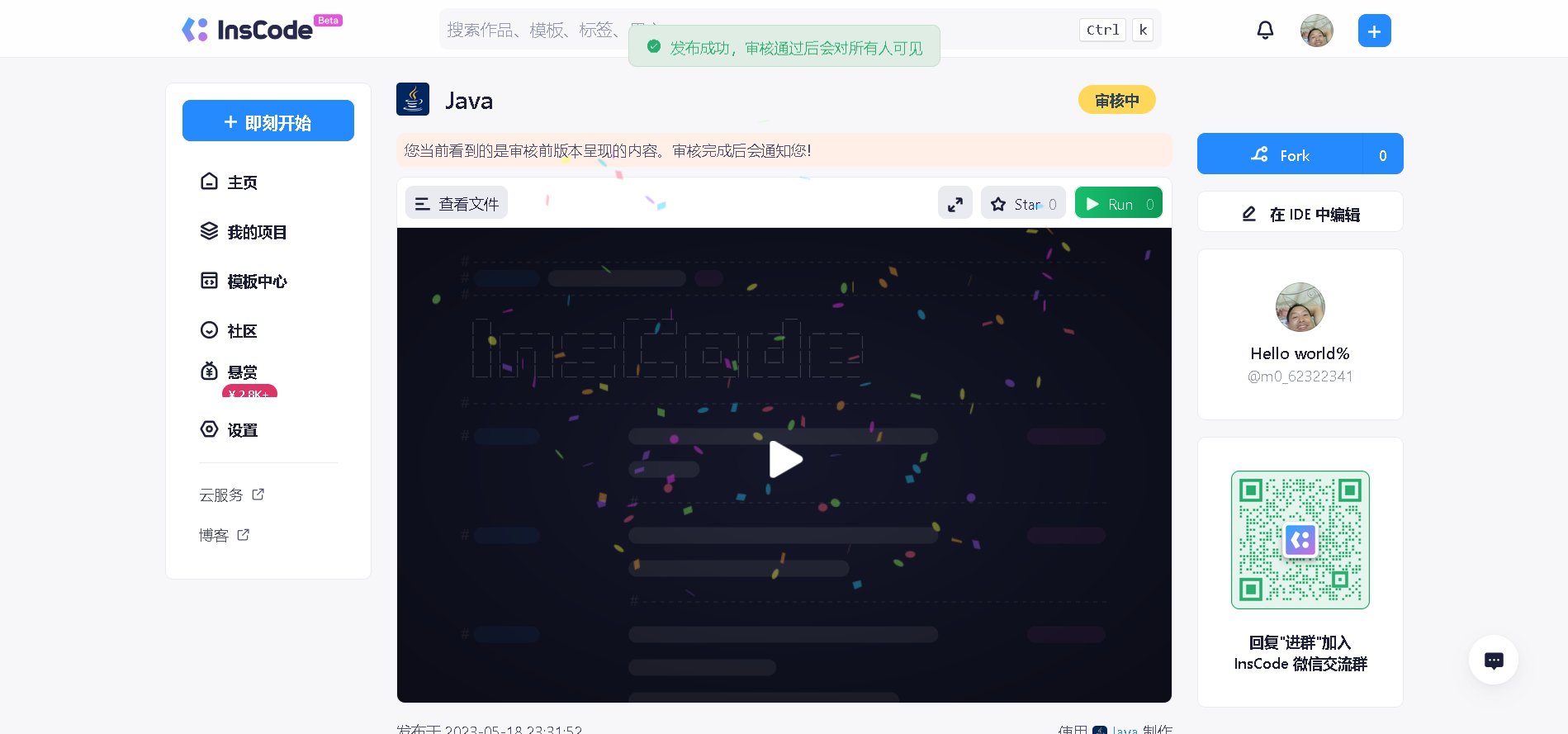 insCode体验步骤-CSDN社区