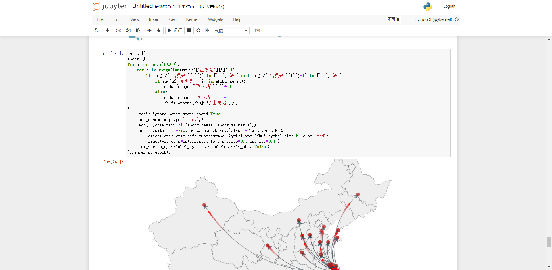 pyecharts里因为数据过多而显示不了作图结果的情况应该怎么解决？-CSDN社区