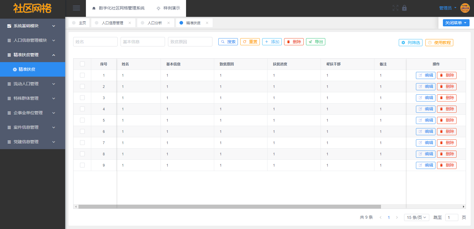 数字化社区网格管理系统 Javavuespringbootmysql 毕业设计 Csdn社区