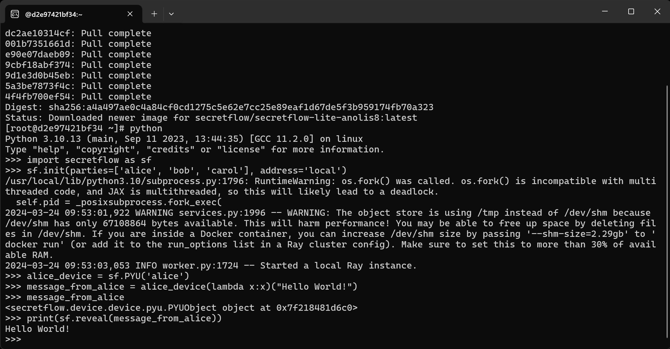 【隐私计算学习笔记】第4讲-隐语SecretFlow和SecretNote的安装-CSDN社区