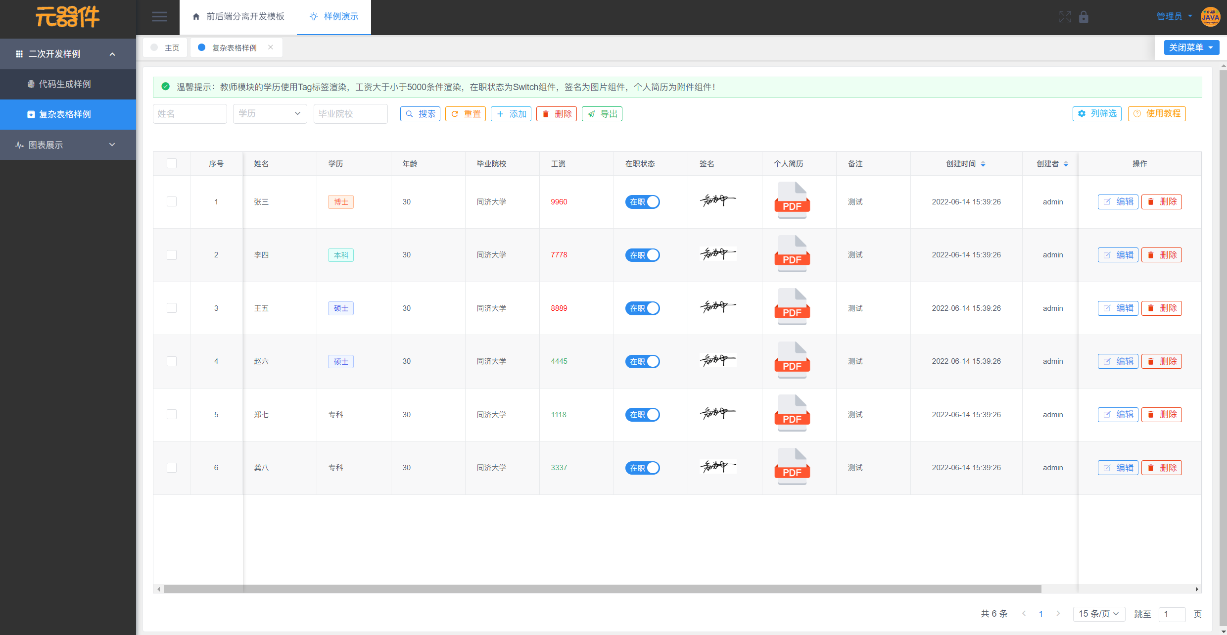 S002电子元器件管理系统(vuespringbootmysql)源码数据库功能文档开题文献外翻中检ppt Csdn社区